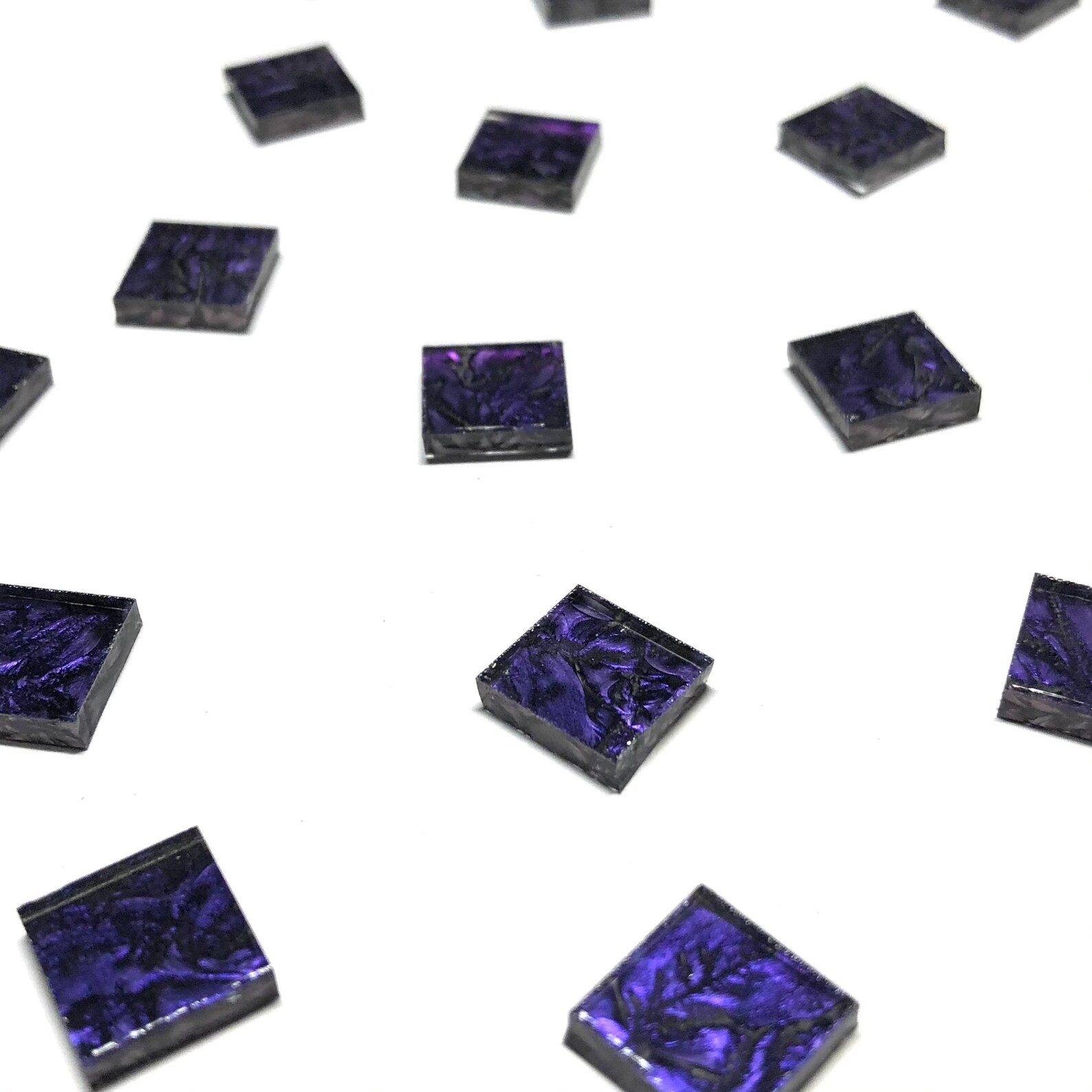1/2" Violet Van Gogh Stained Glass Mosaic Tiles - Etsy