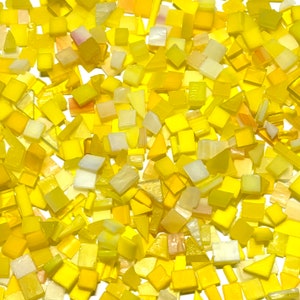 Yellow Stained Glass Mosaic Tile Mix - Etsy