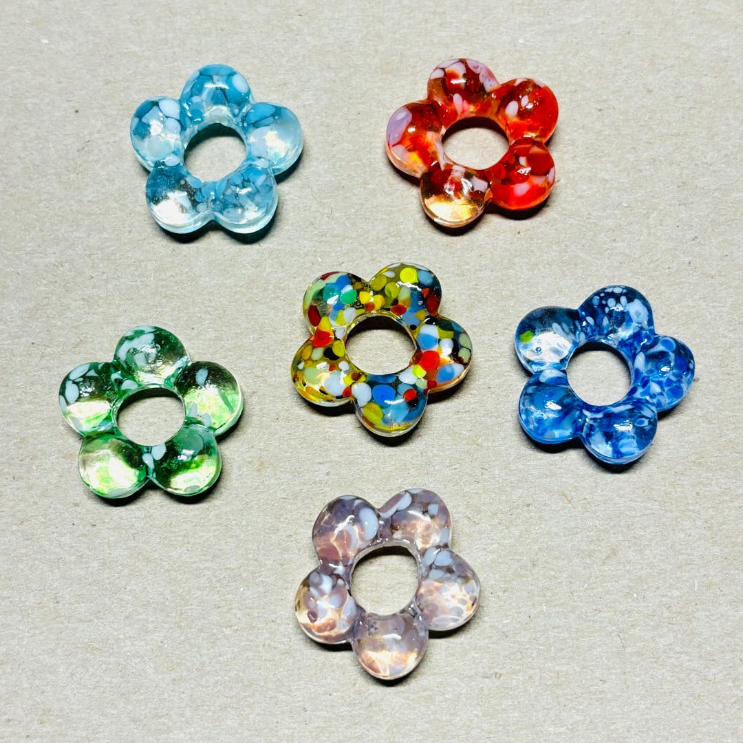 Large Glass Flowers - Etsy