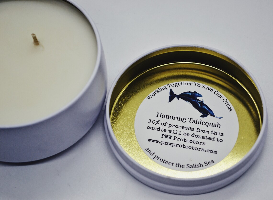 Coconut Wax Candle Natural Candles Nautical Gift ORCA - Etsy