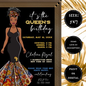 African Theme Birthday Party | PRINT or DIGITAL | Kente Outfit ...