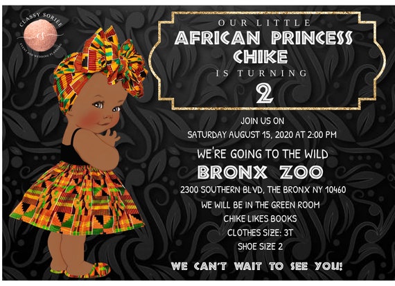 Classy Soirée African Birthday ISTANT DOWNLOAD Birthday | Etsy