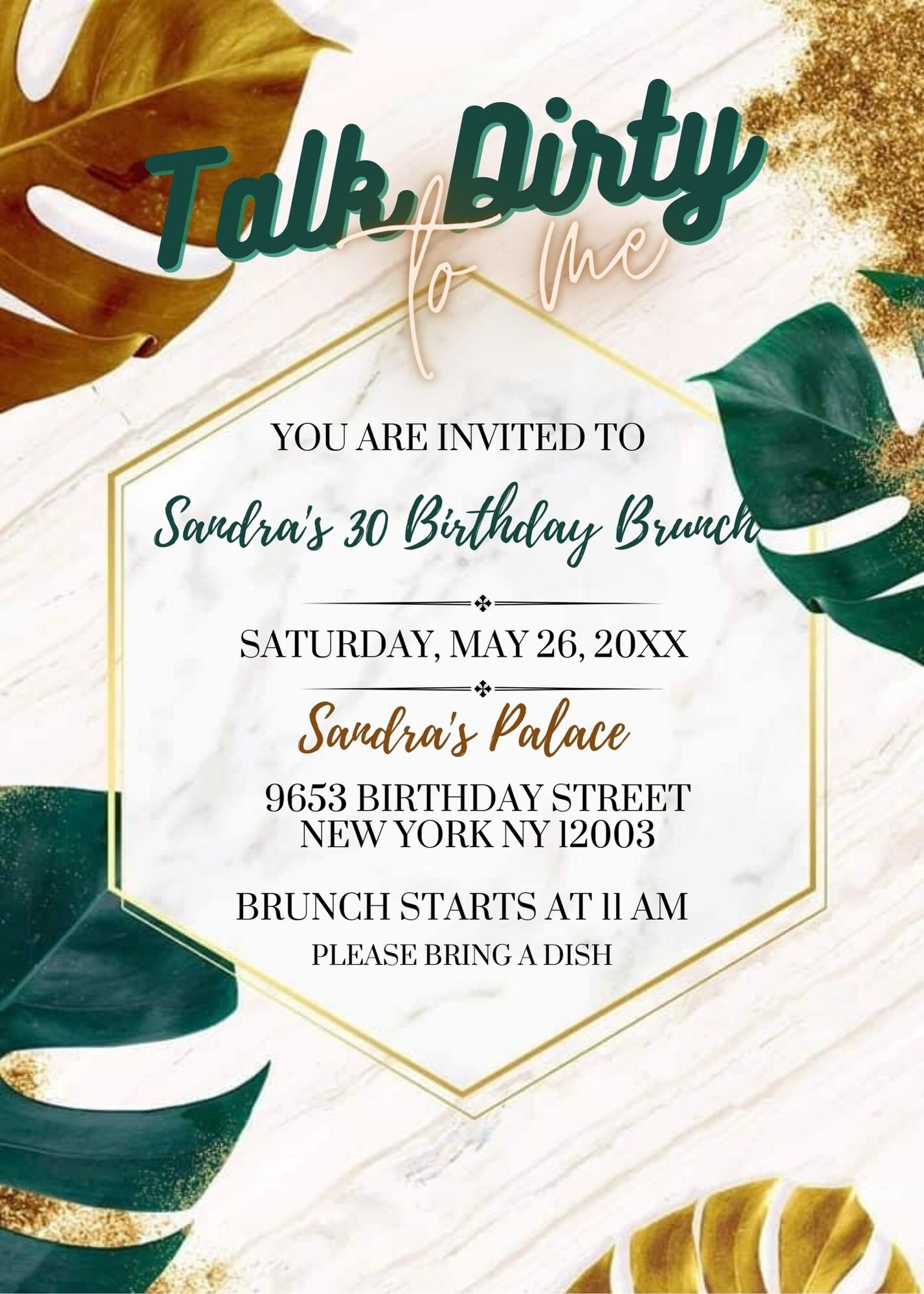 Animated Invitation | Monstera Invitation | Digital Invitation ...