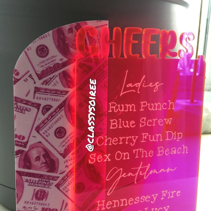 Acrylic Menus - Etsy