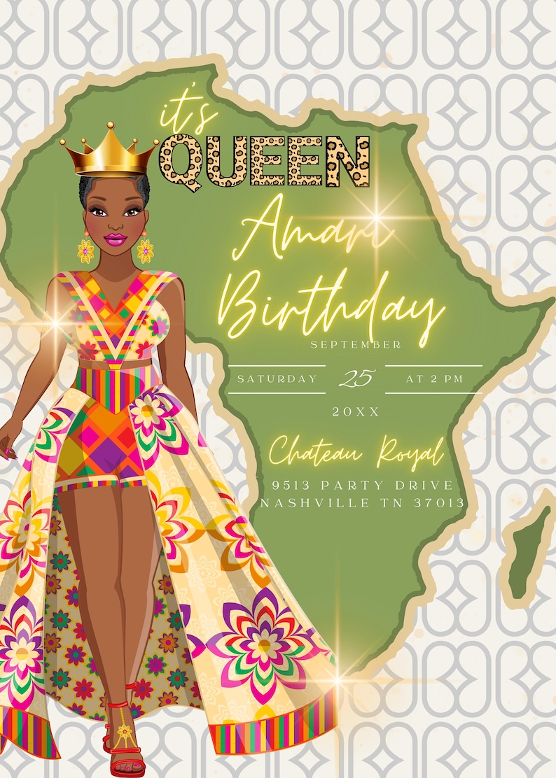 African Theme Invitation | Birthday Invitation | Animated Invitation ...