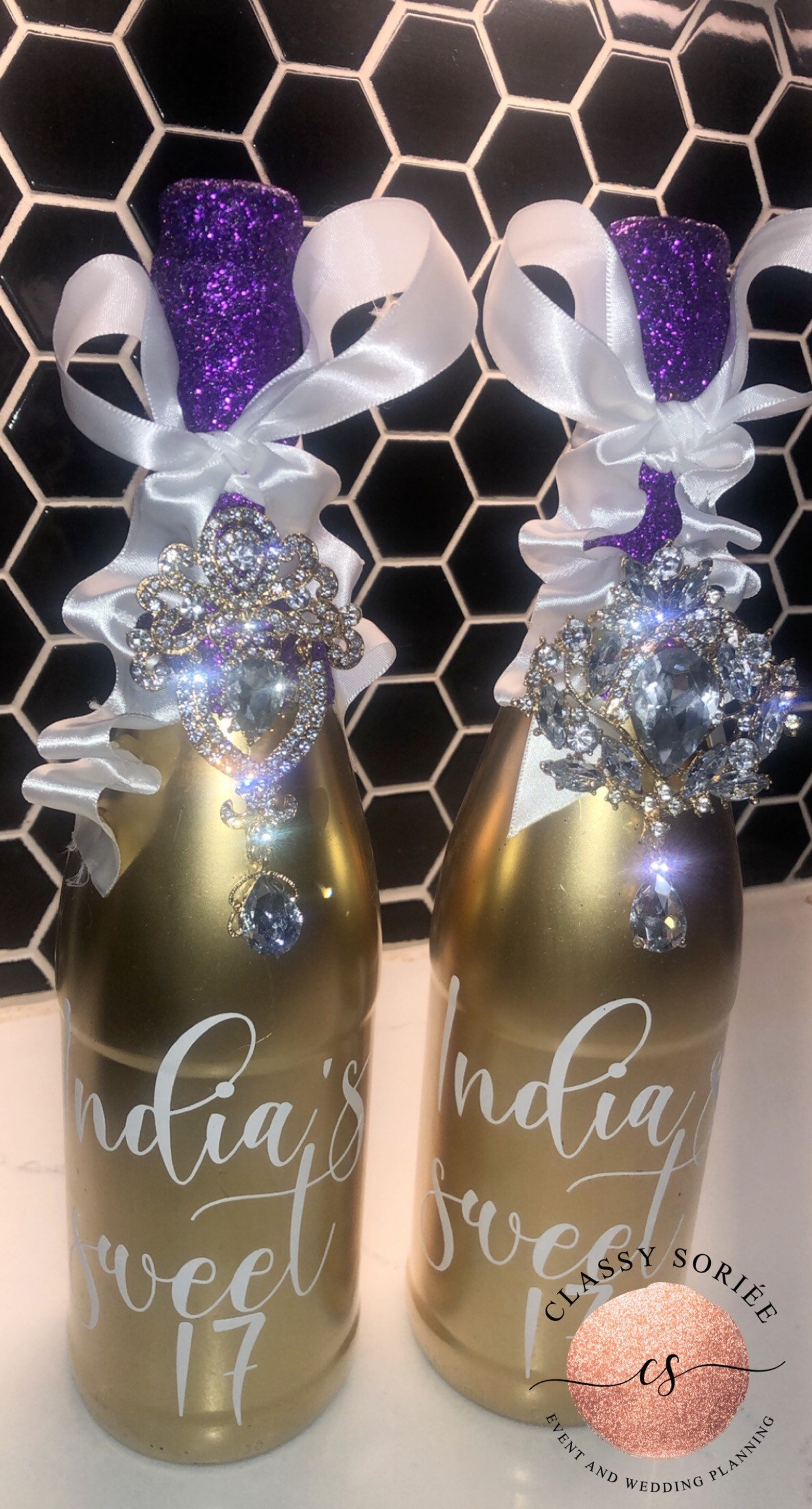 Customized Bottles | Event Bottles | Classy Soirée | Centerpieces ...
