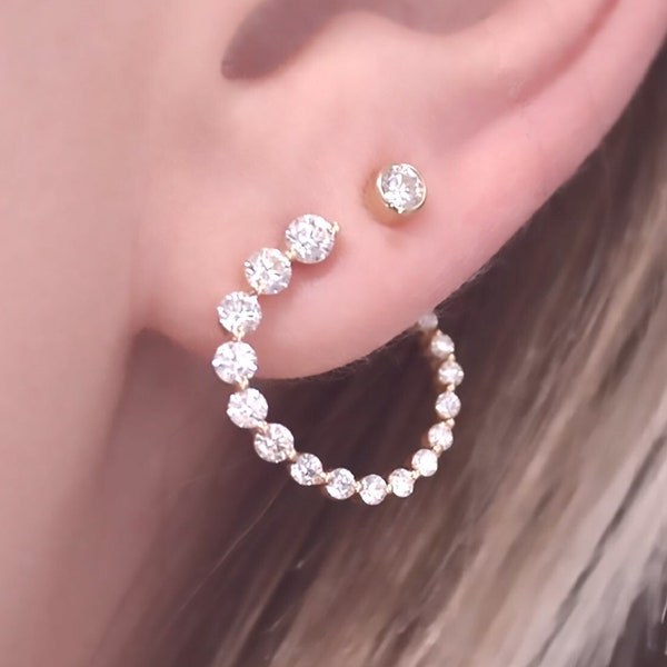 Diamond Earrings - Etsy
