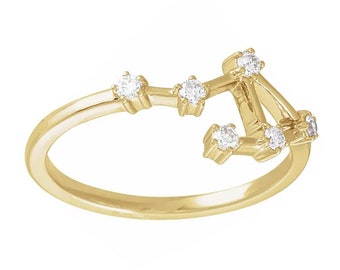 Libra Constellation Ring Zodiac Ring Astrology Ring Celestial Ring - Etsy