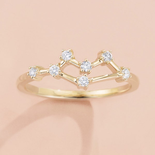 Zodiac Constellation Ring - Etsy