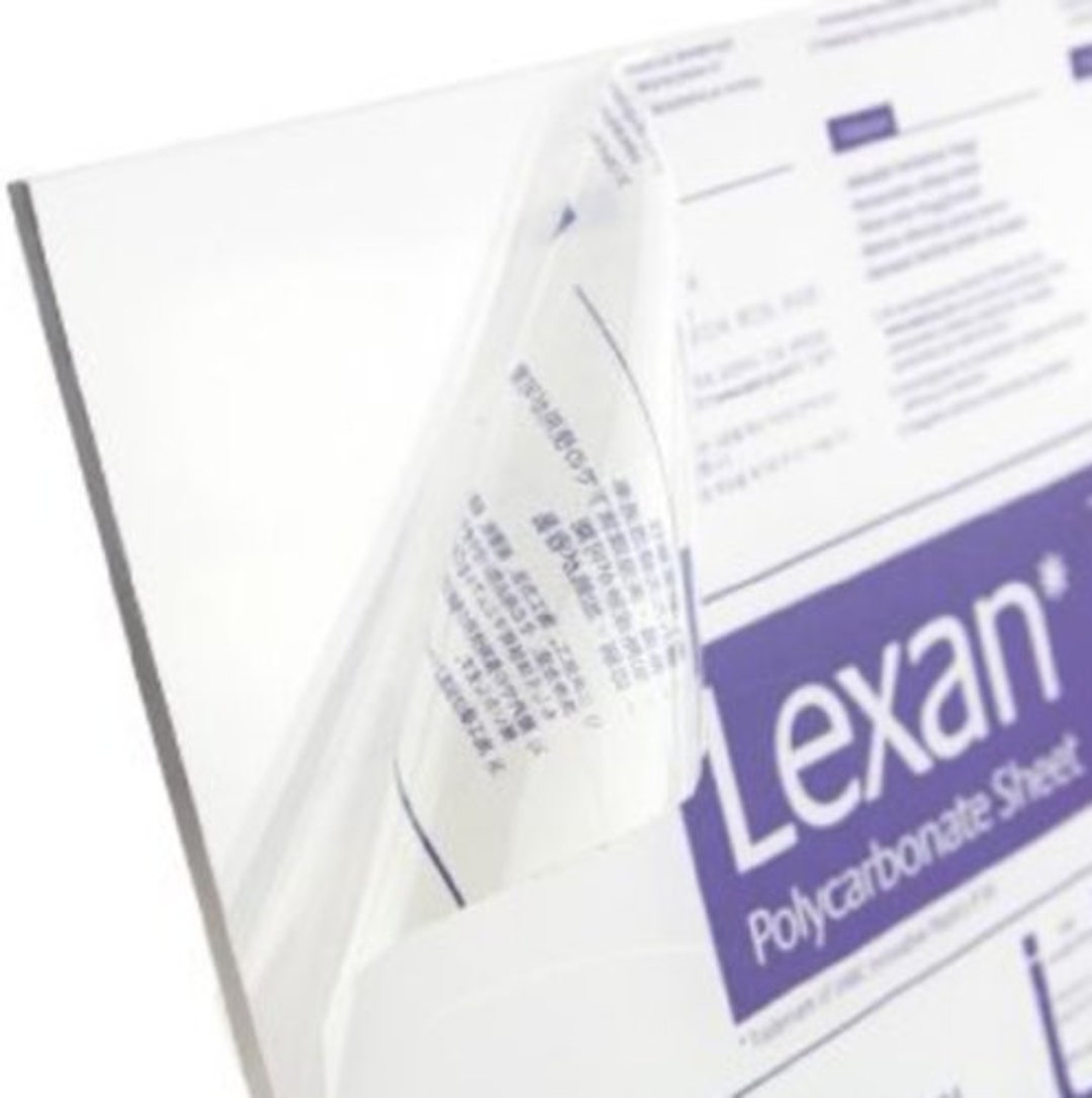 Lexan Tuffak Palram Polycarbonate Sheet 0.125” - 1/8" X 24" X 48" Clear ...