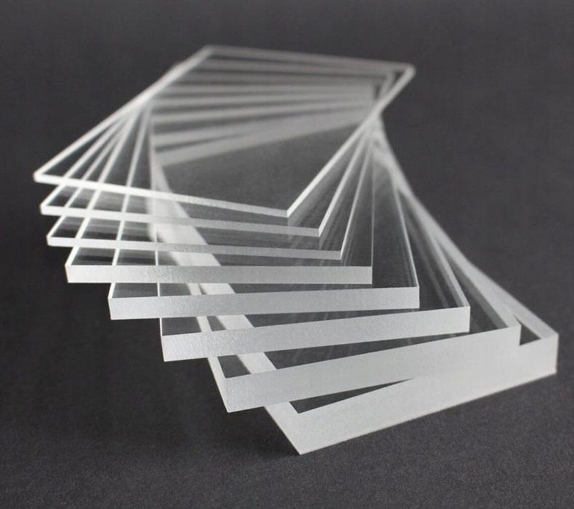 Acrylic Sheet Clear, Plexiglass Sheet, Plastic Sheet - Choose Size and ...