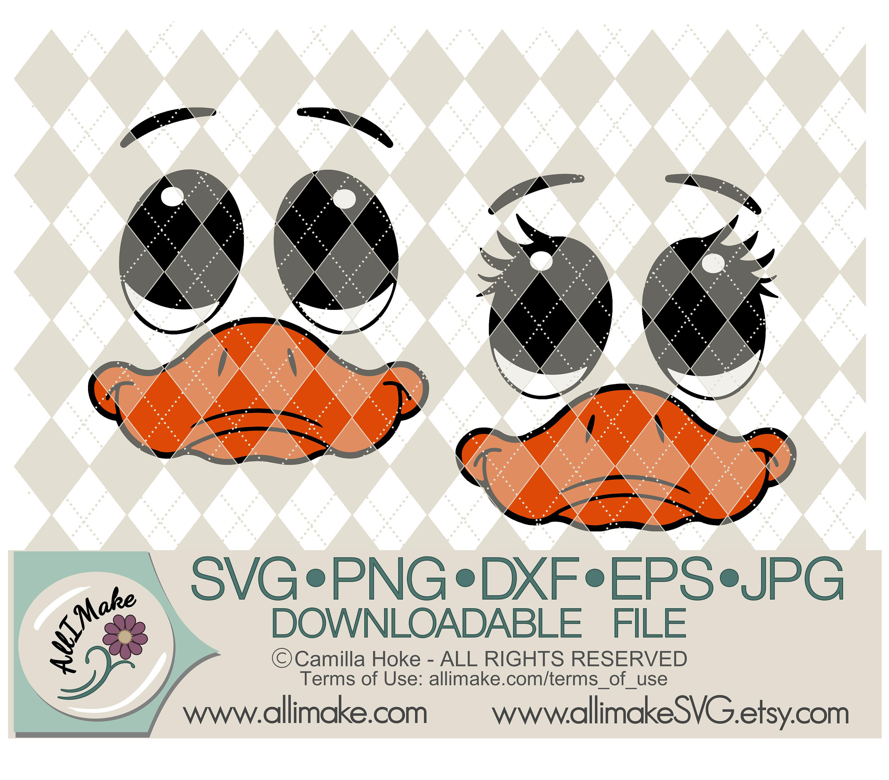 Archivo SVG / Cara de pato 1 y 2 archivos svg, dxf, eps, png, jpg para ...