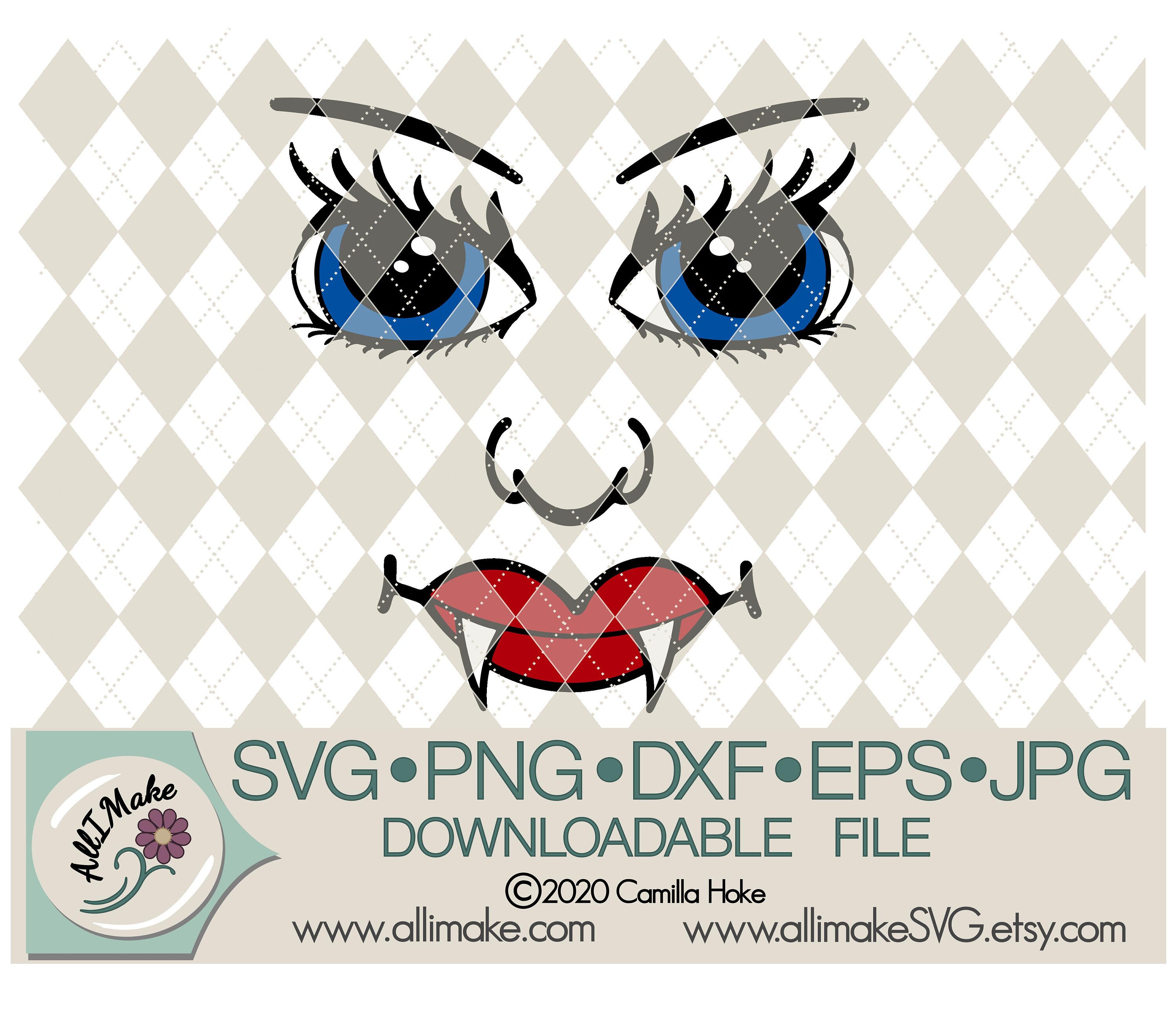 SVG File | Vampire Woman Svg, Dxf, Eps, Png, Jpg Files for Cricut and ...
