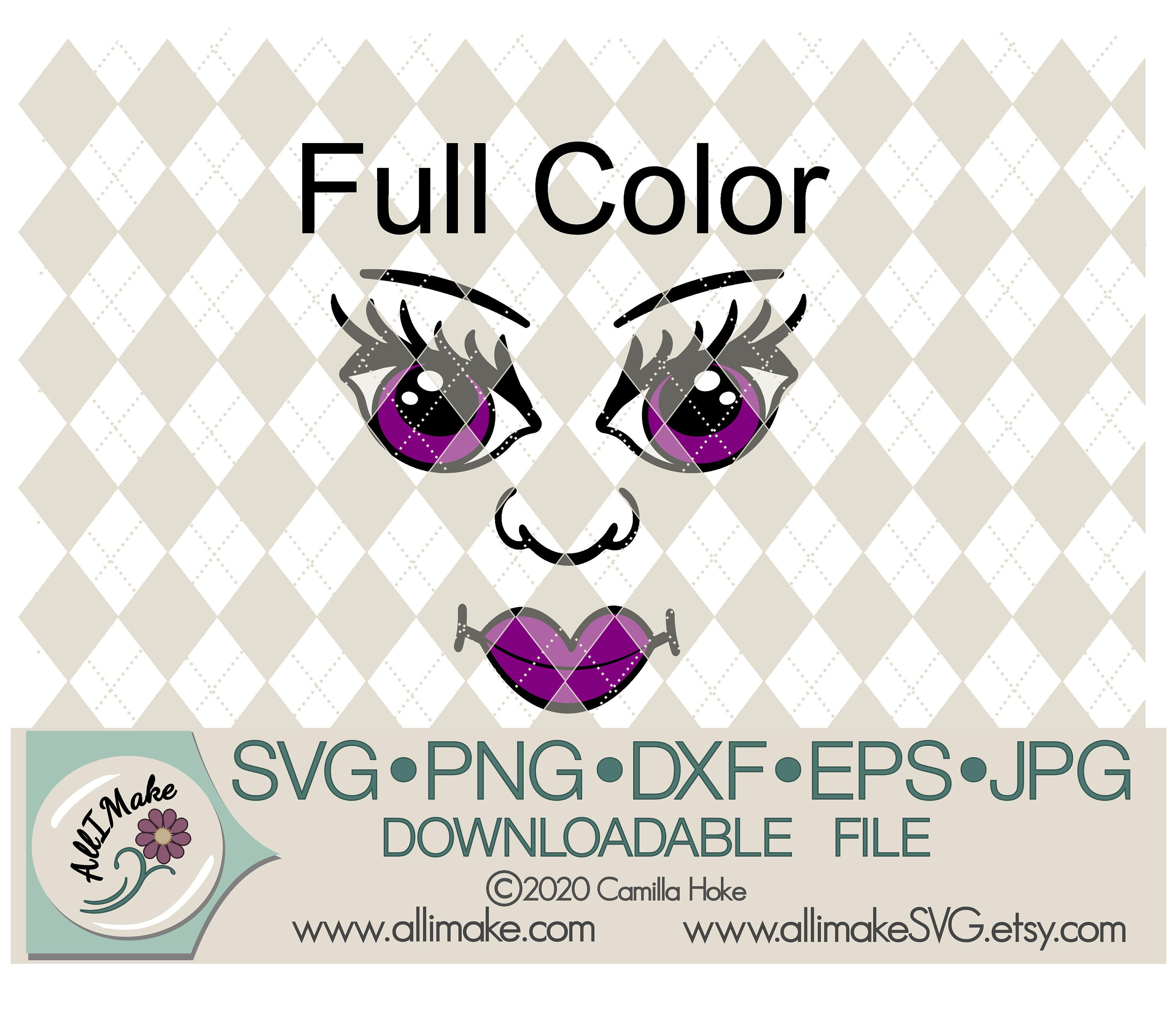 SVG File Witch Face 4 Svg Dxf Eps Png Jpg Files for - Etsy