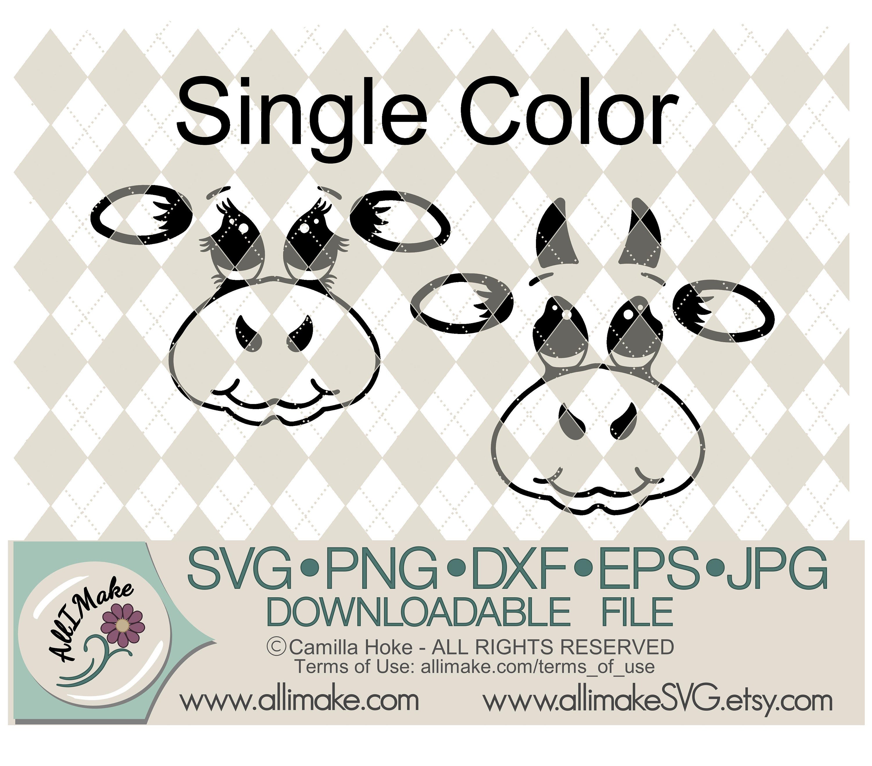 SVG File Cow Face Boy and Girl Svg Dxf Eps Png Jpg Files - Etsy