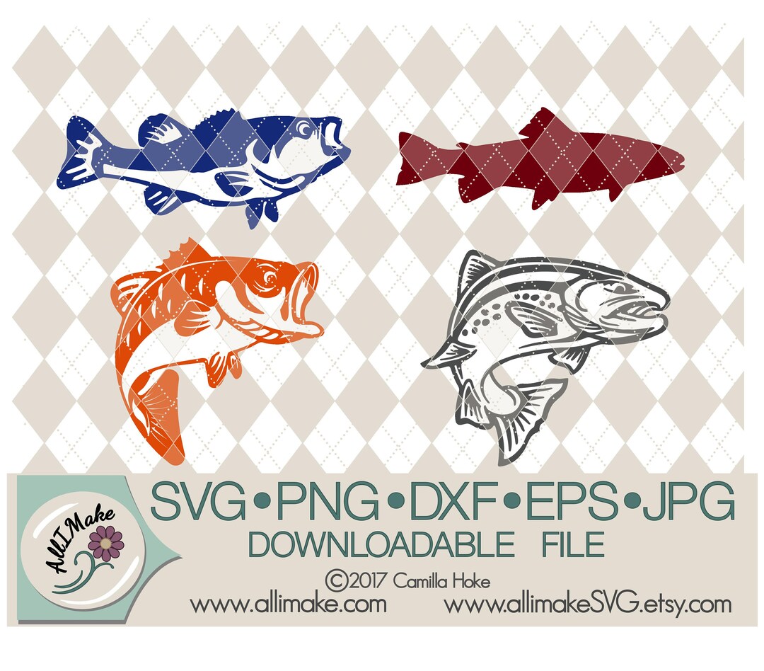 SVG File | Fish Svg, Dxf, Eps, Png, Jpg Files for Cricut and Silhouette ...