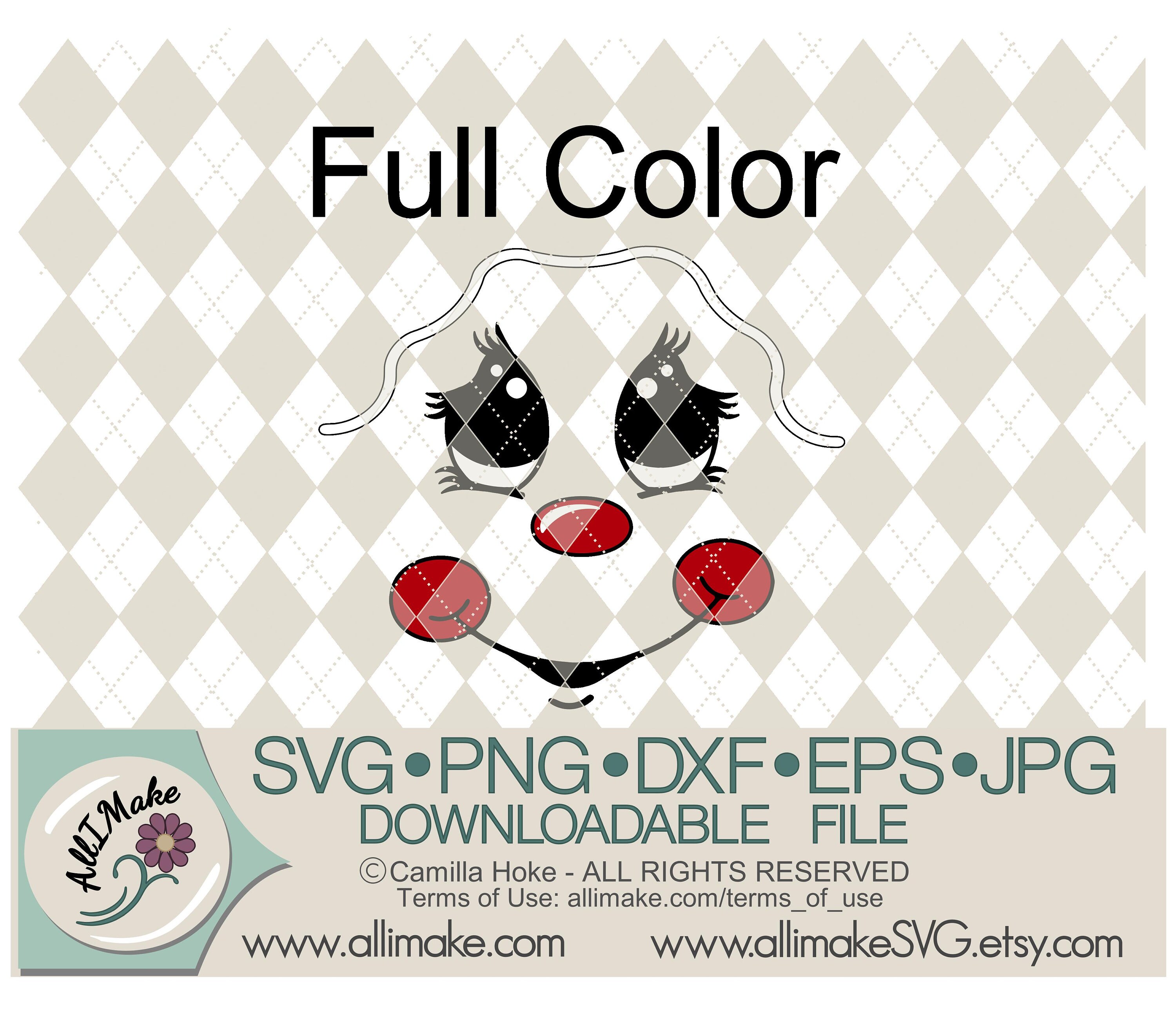 SVG File Gingerbread Girl Face 1 Svg Dxf Eps Png Jpg - Etsy UK