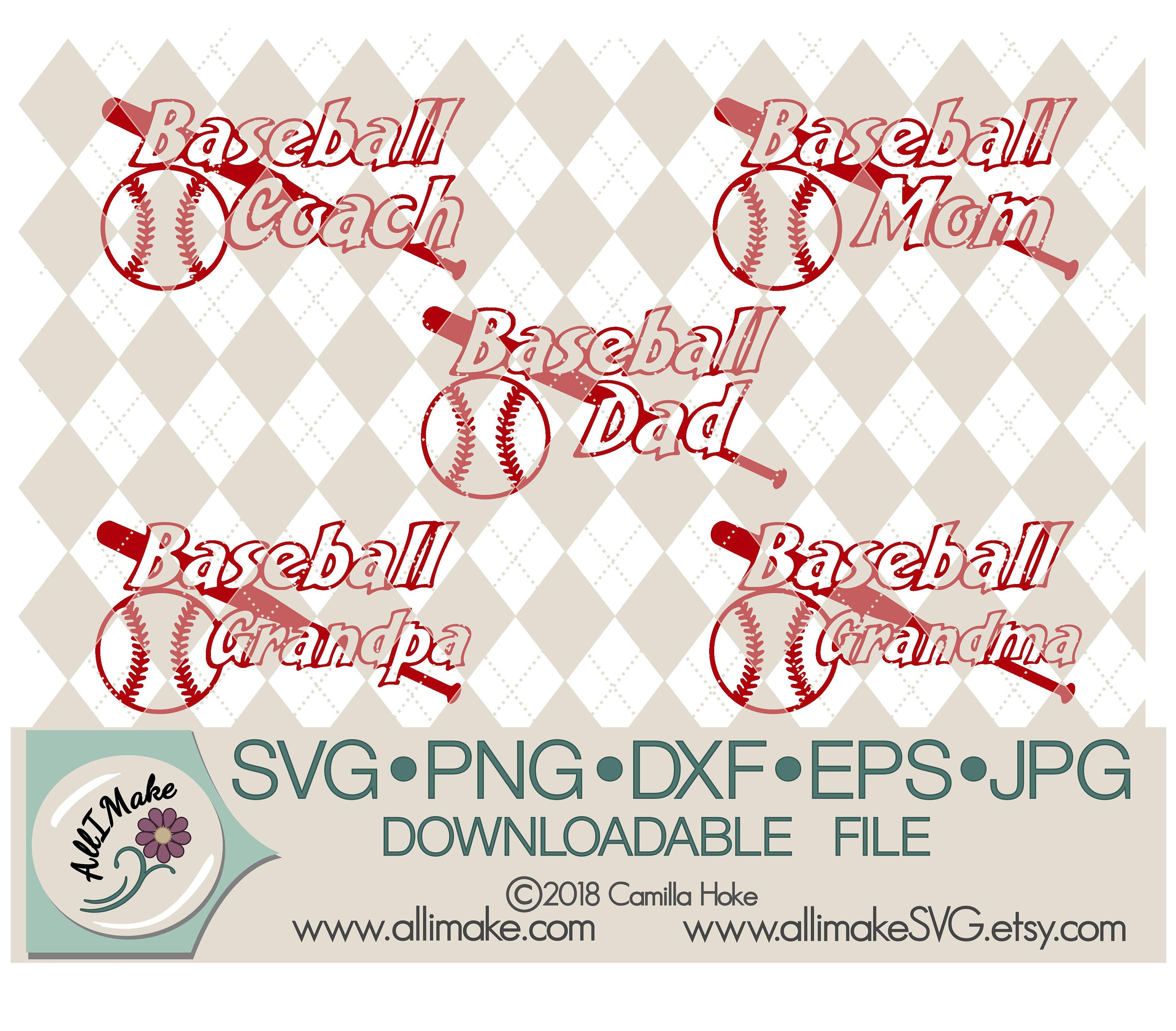 SVG File | Baseball Coach, Dad, Mom, Grandpa, Grandma Svg, Dxf, Eps ...