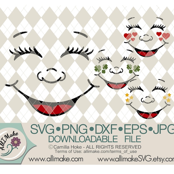 Laughing Face Svg - Etsy