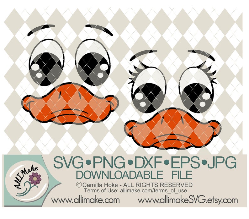 SVG File Duck Face 5 and 7 Svg Dxf Eps Png Jpg Files for - Etsy