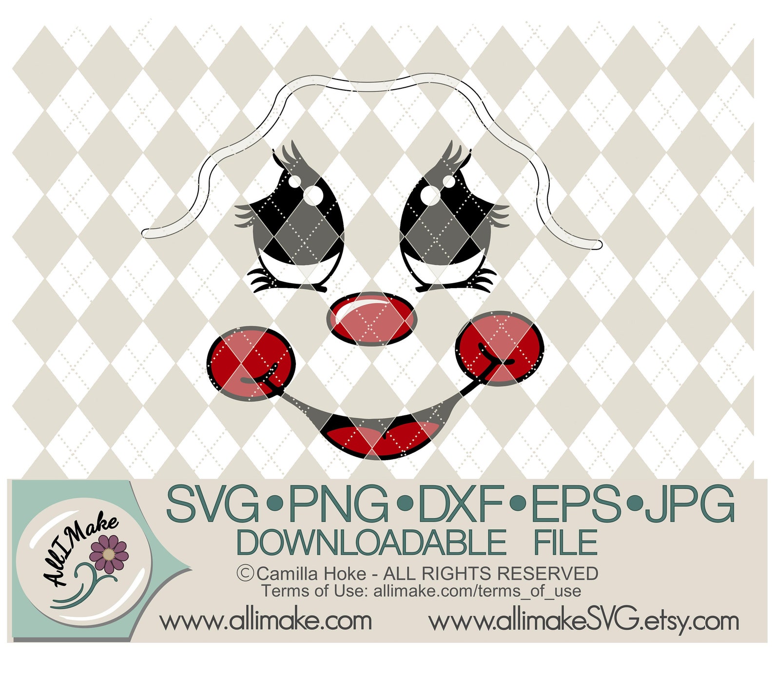 SVG File Gingerbread Girl Face 2 Svg Dxf Eps Png Jpg - Etsy