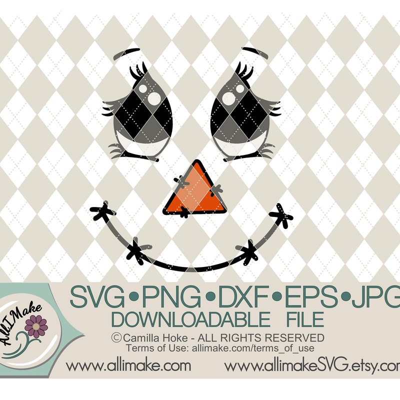 Scarecrow Face Svg - Etsy