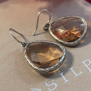 Silpada Ablaze Glass Sterling Silver Earrings W2775 - Etsy