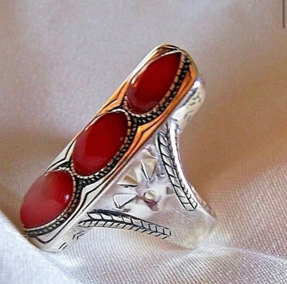 Silpada Sterling Silver Red Coral ‘deep Sea’ Ring R3265 Size 9 1/2 - Etsy