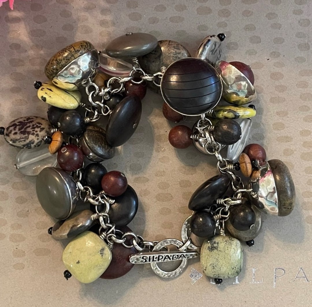 Silpada Sterling Silver Gemstone Cha-cha Bracelet B2003 - Etsy