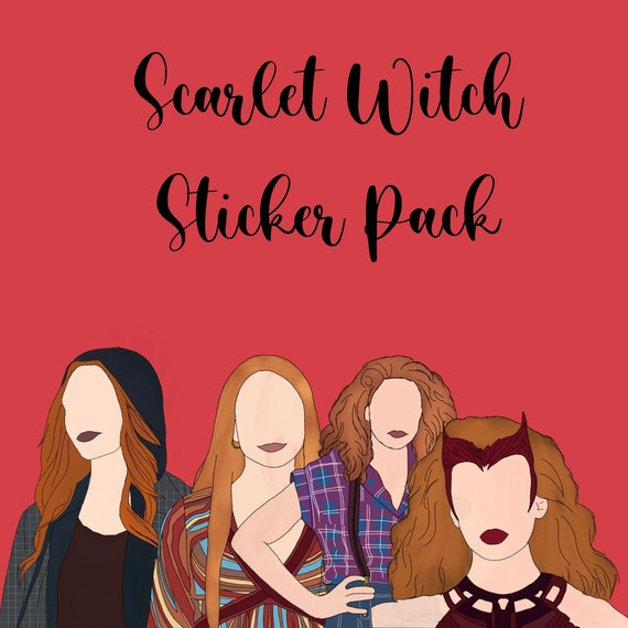 Scarlet Witch Sticker Pack | Etsy