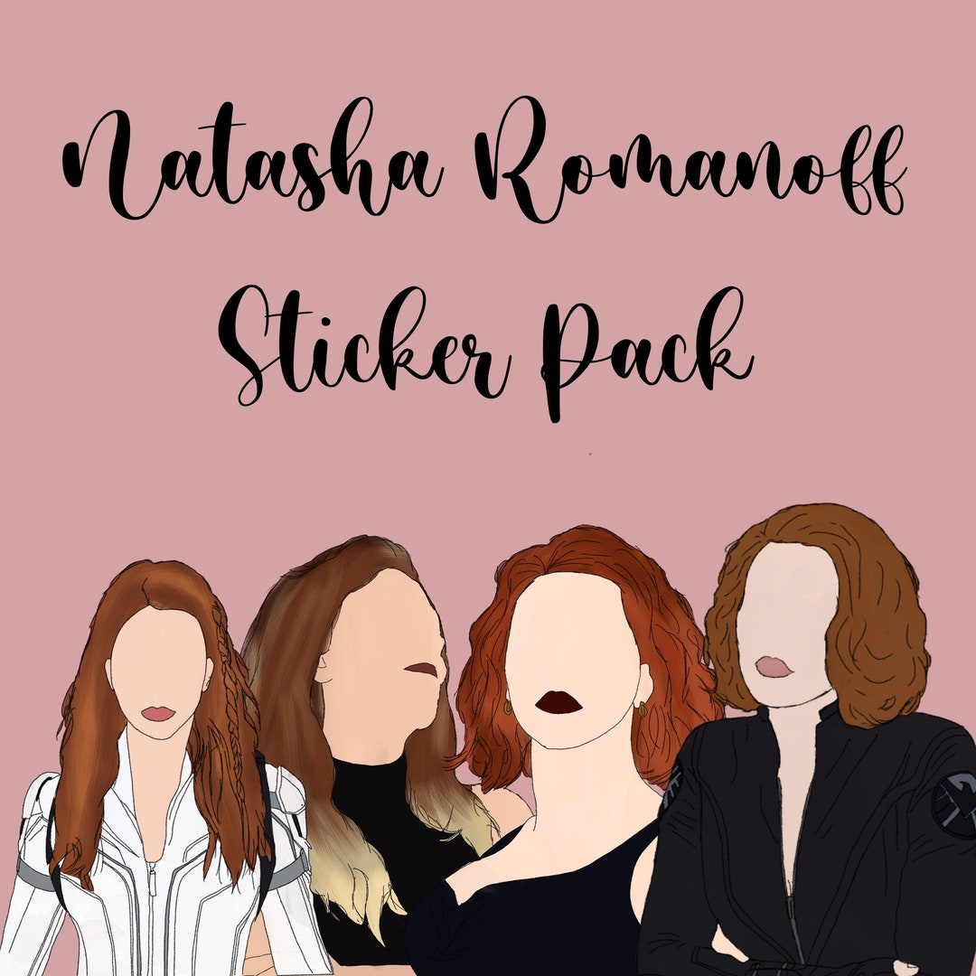 Natasha Romanoff Sticker Pack - Etsy