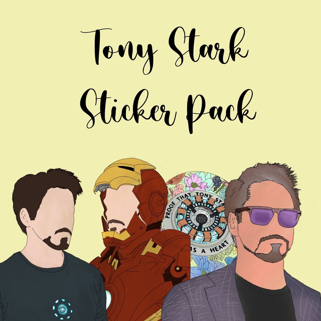 Tony Stark Sticker Pack - Etsy UK