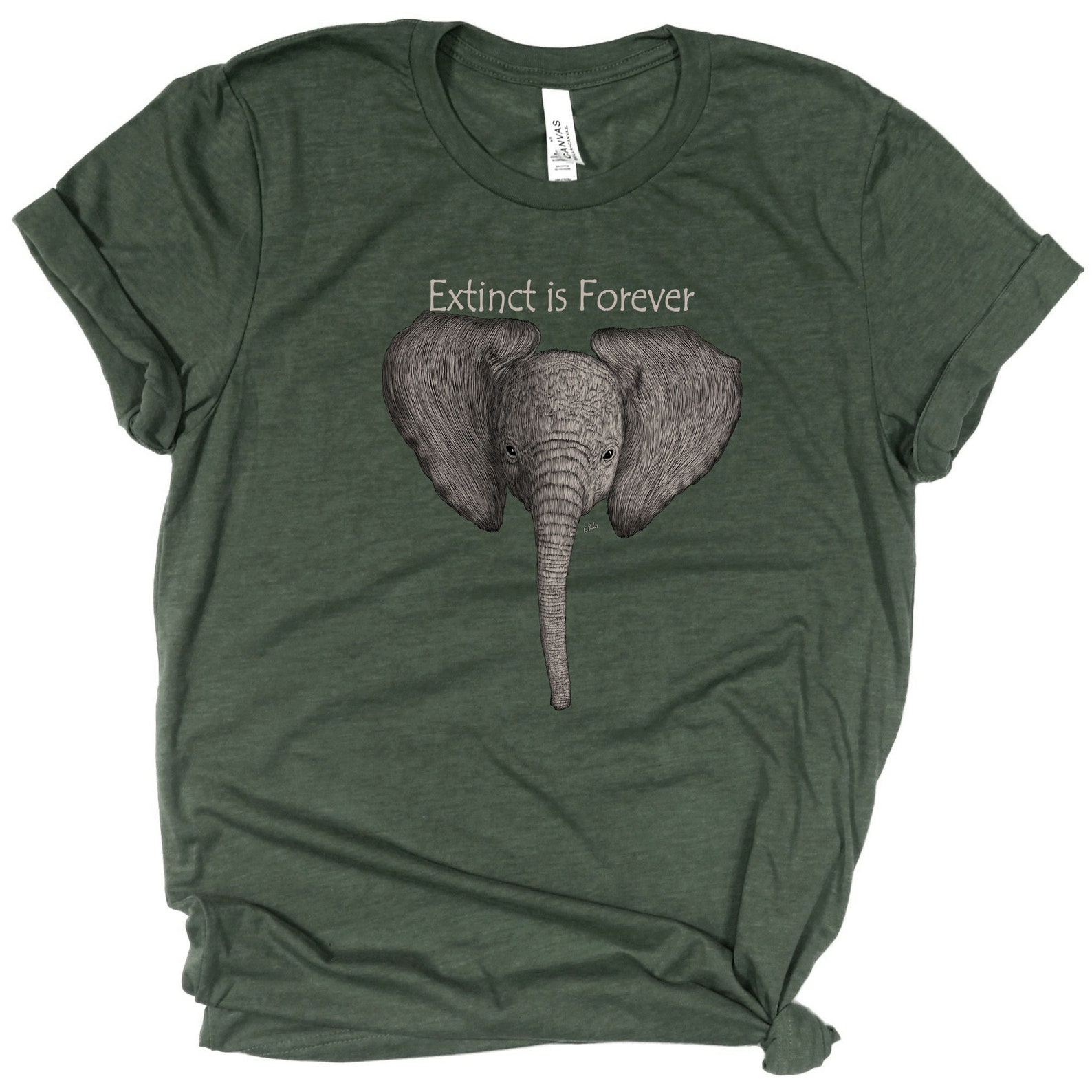 Extinct is Forever African Elephant Shirt / Baby African Elephant ...