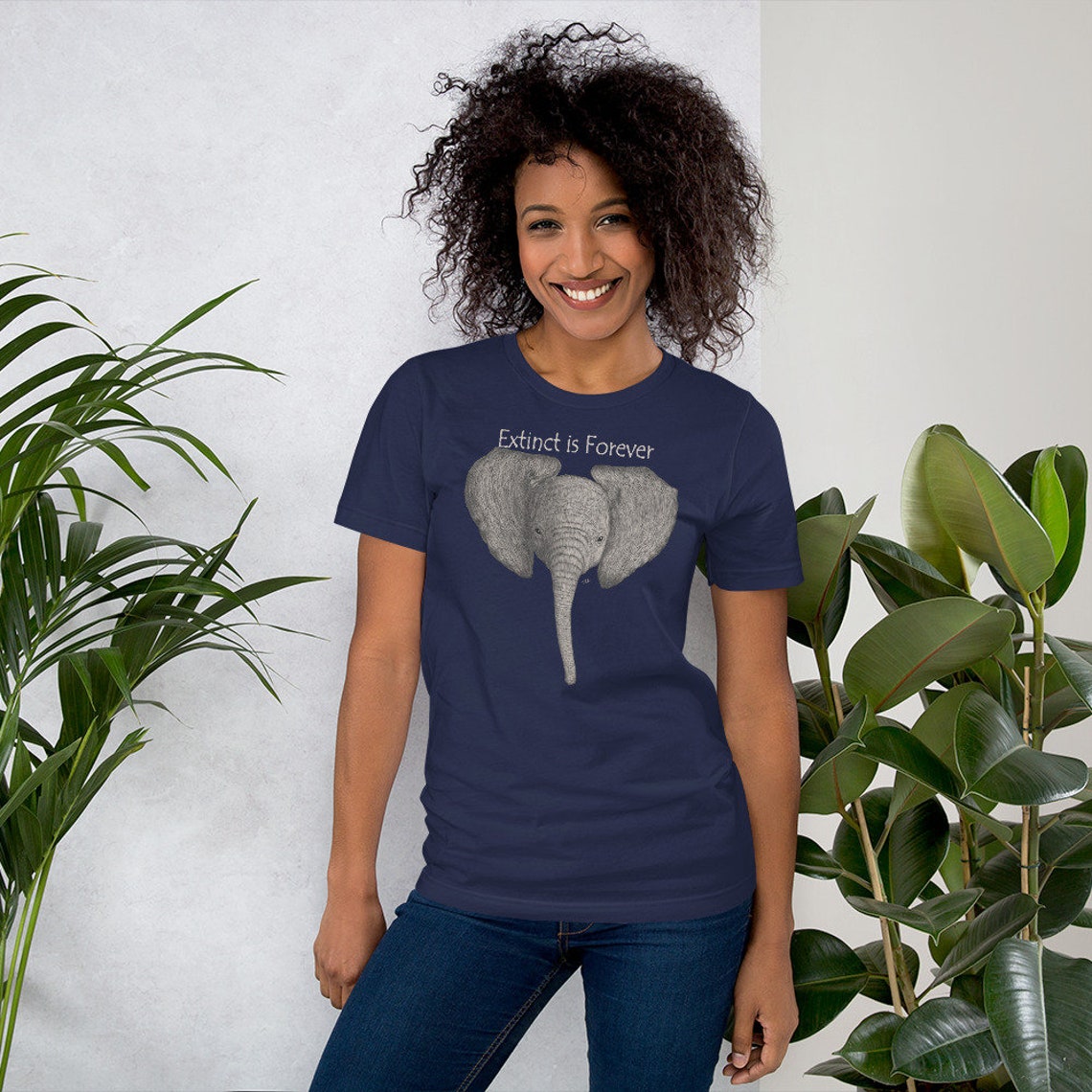 Extinct is Forever African Elephant Shirt / Baby African Elephant ...
