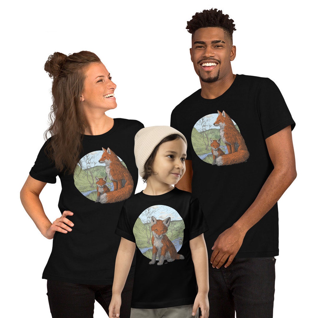 Red Fox Parent and Toddler Shirts / Dad Shirt / Mom Shirt / Toddler ...