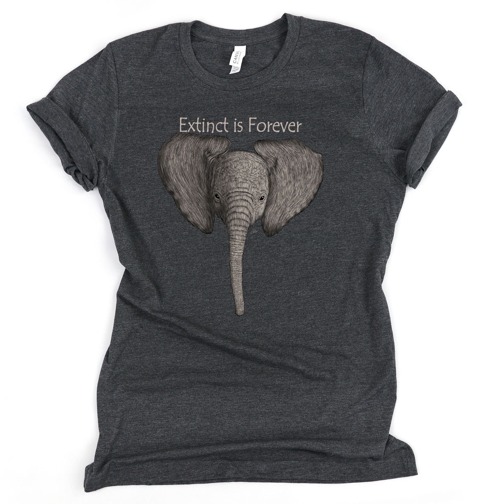 Extinct is Forever African Elephant Shirt / Baby African Elephant ...
