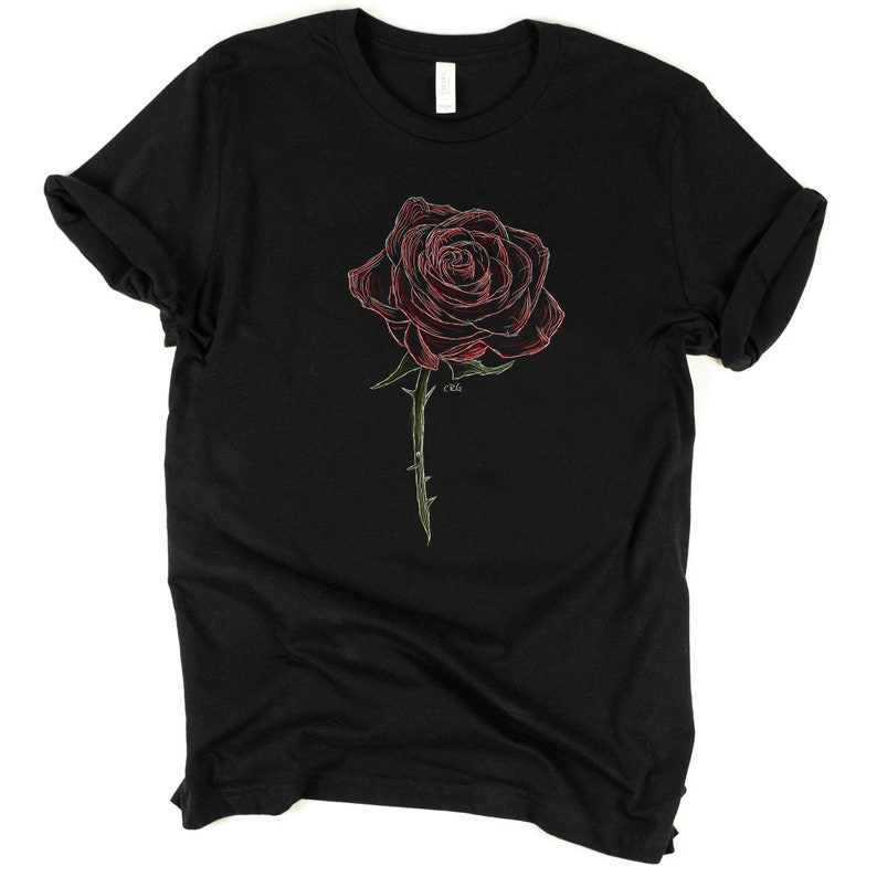 Rose Shirt / Flower Shirt / Rose / Floral Shirt / Rose Tshirt | Etsy