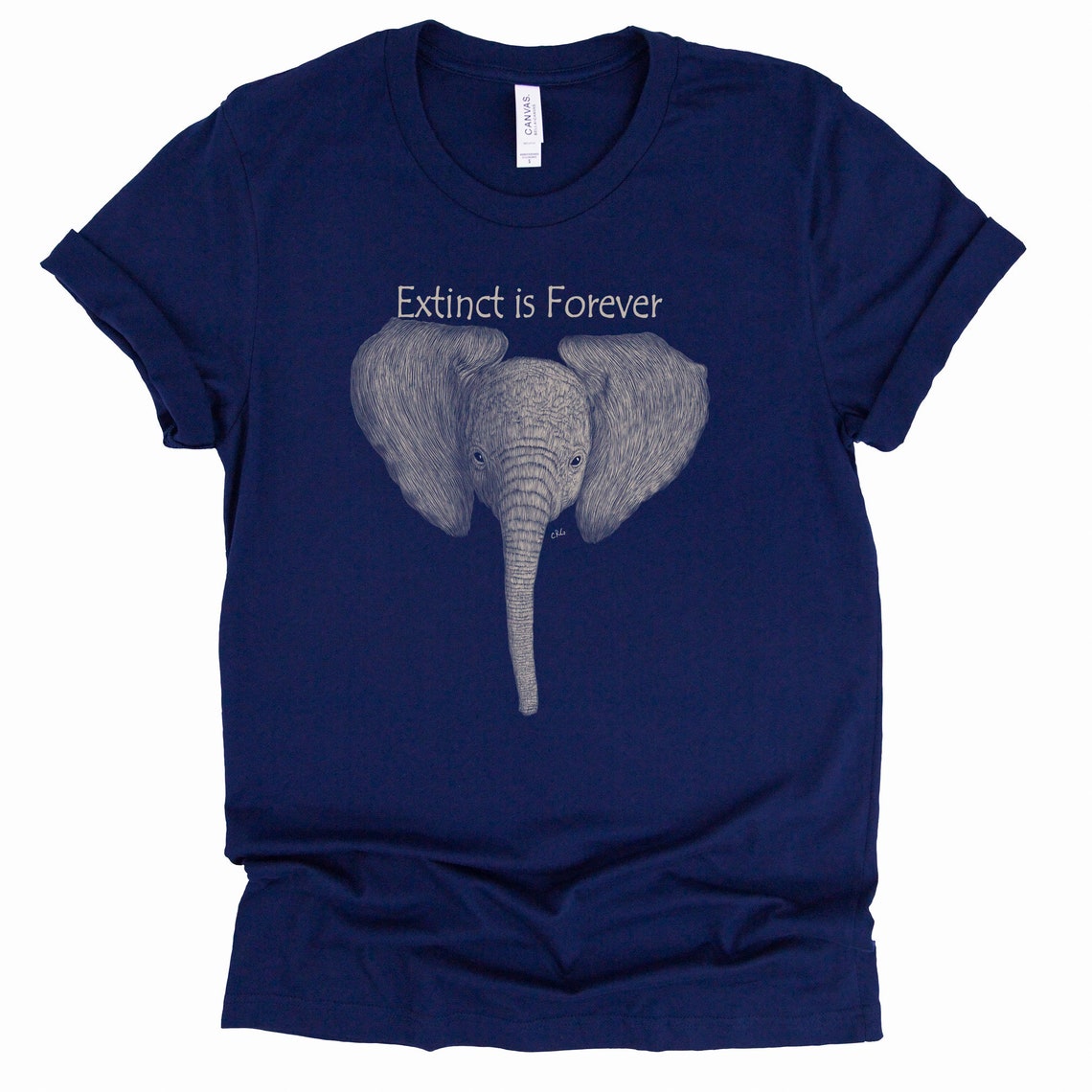 Extinct is Forever African Elephant Shirt / Baby African Elephant ...