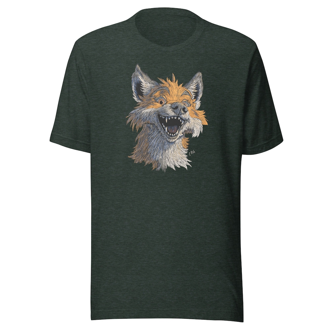 Happy Red Fox Shirt / Red Fox Lover Gift / Animal Lover Shirt / Nature ...
