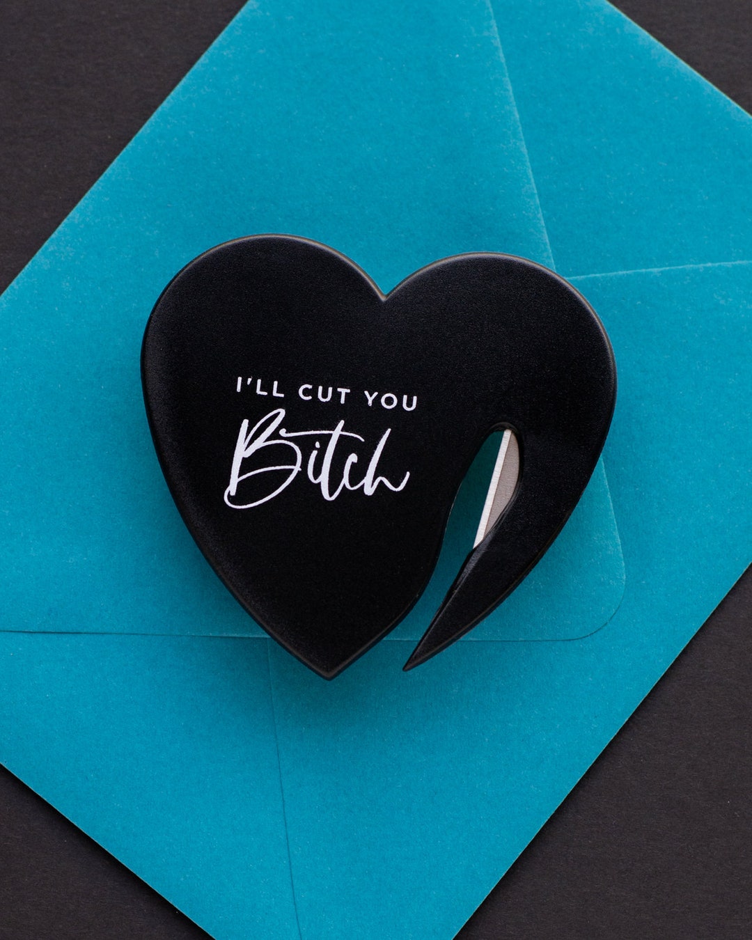 Letter Opener | I'll Cut You Bitch Letter Opener BLACK - Heart Shaped ...