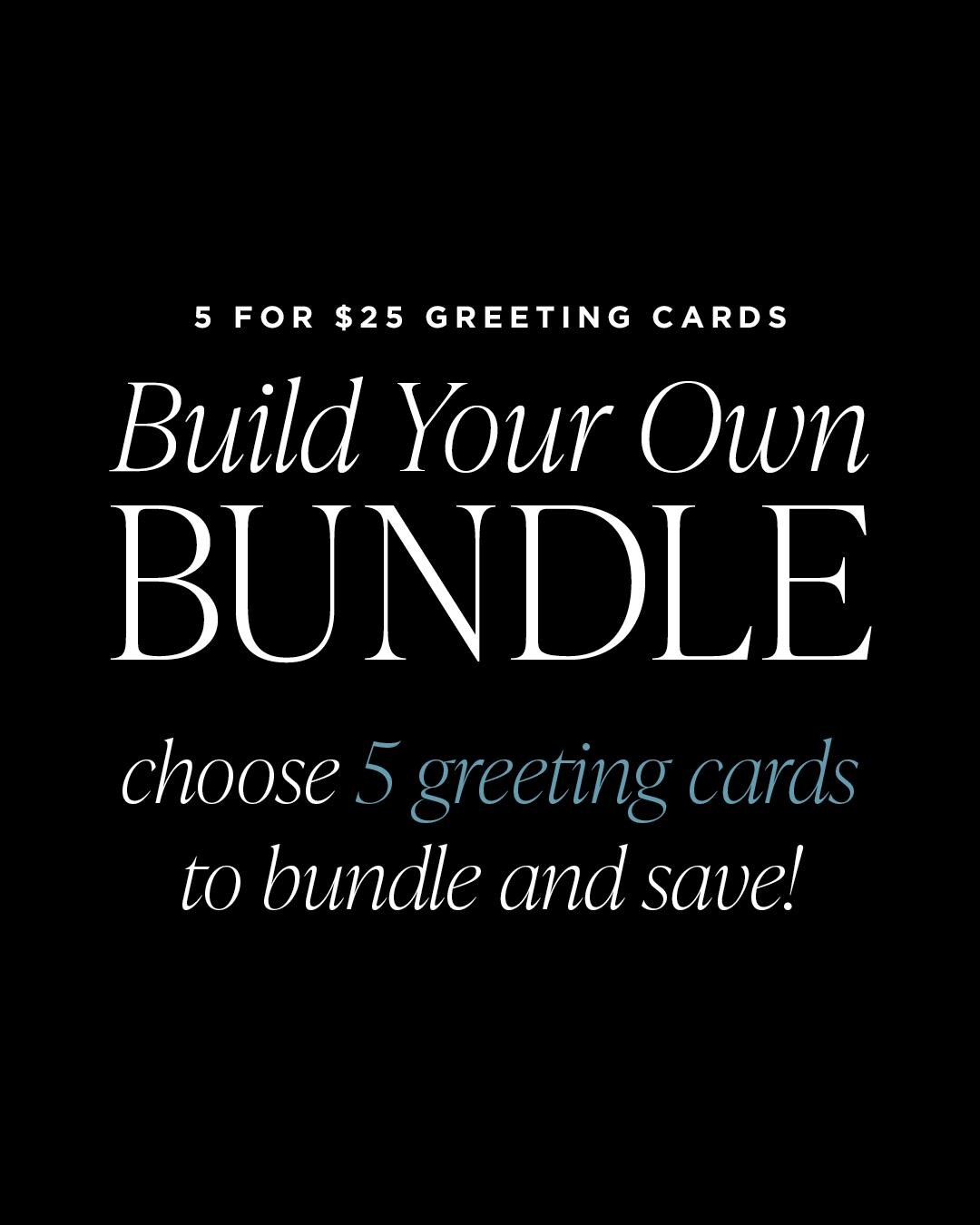 Choose 5 Greeting Cards Build Your Own Bundle Custom Mix and Match Set ...