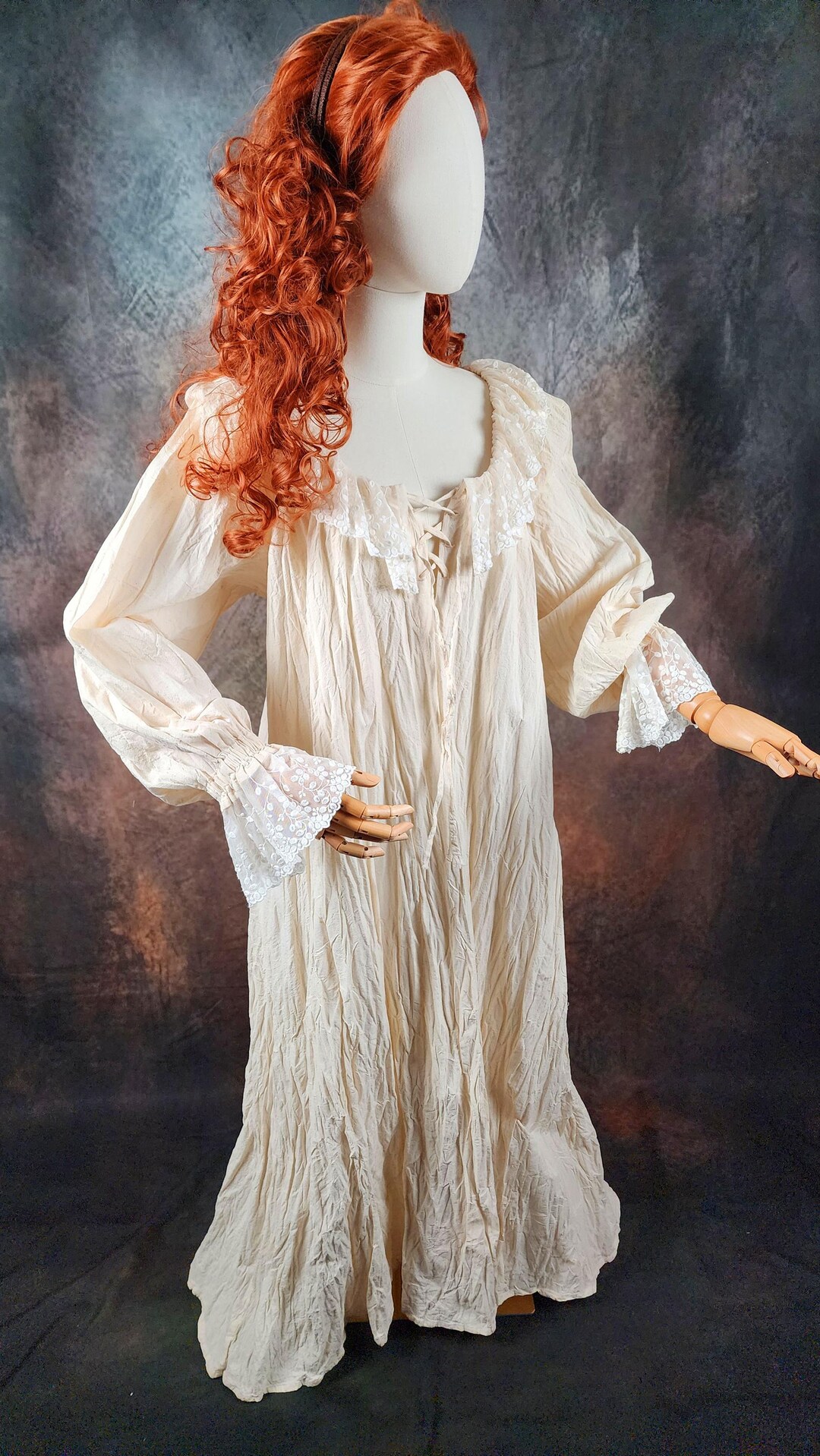 Full Length Lace Trimmed Renaissance Chemise - Etsy