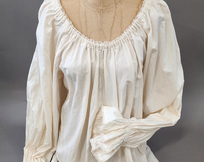 Curvy Wench Long Sleeved Peasant Blouse Women's Size MEDIUM Ren Faire ...