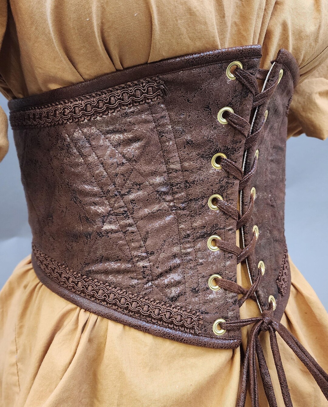 Curvy Wench Brown Waist Cincher Ren Faire Cosplay Fantasy LARP - Etsy