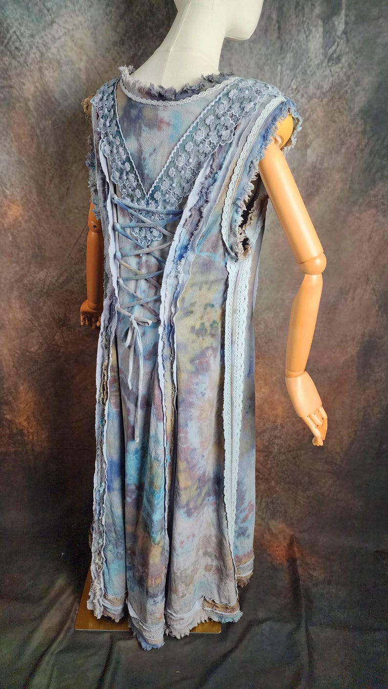 Curvy Wench "lagoon Mistress" Textured Surcoat Boho Vest Ren Faire ...