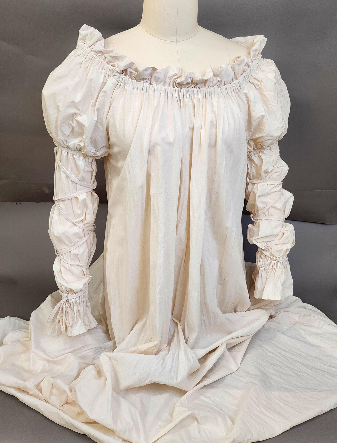 Curvy Wench "princess Vinnie Rose" Full Length Chemise Ren Faire ...