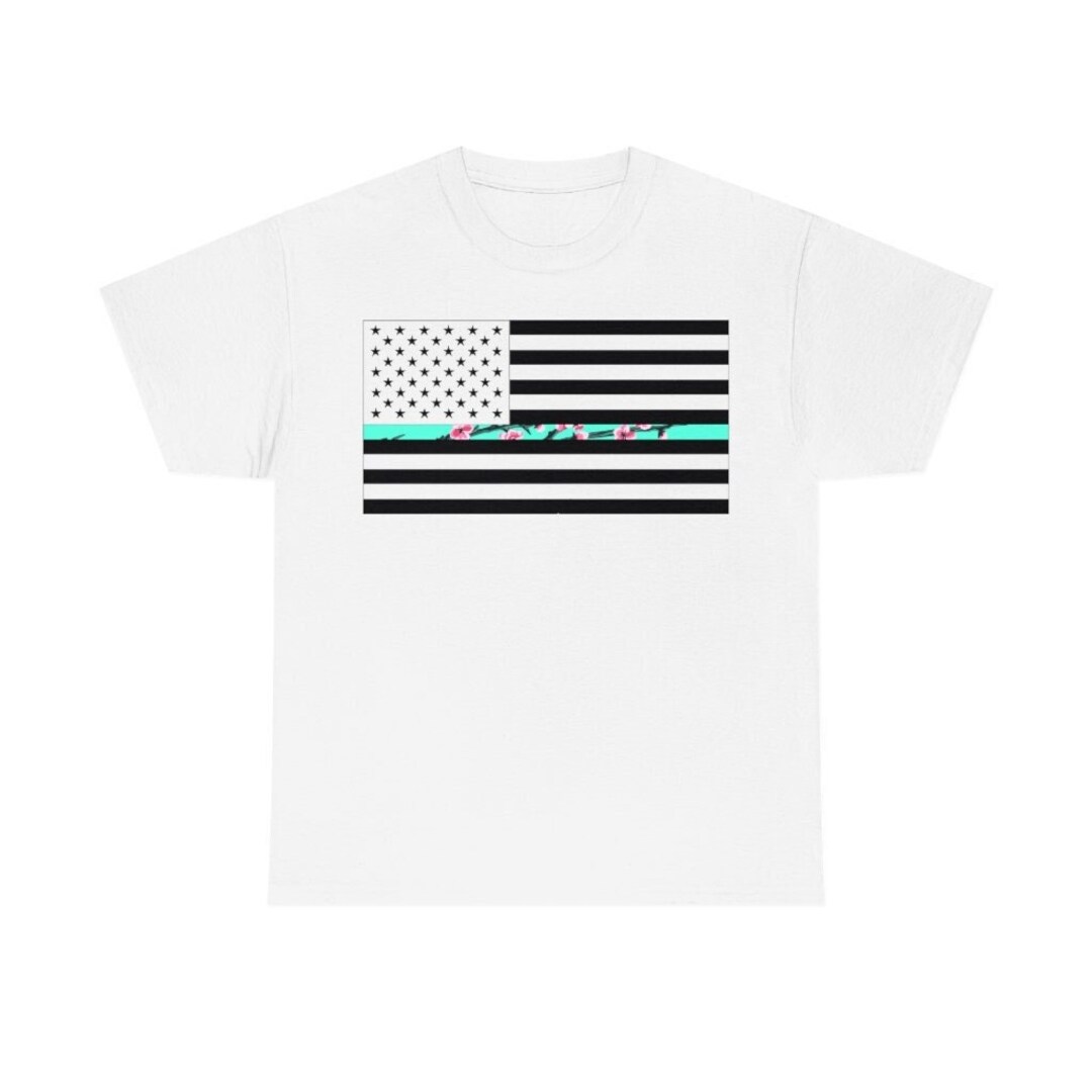 Thin Green Line T-shirt - Etsy