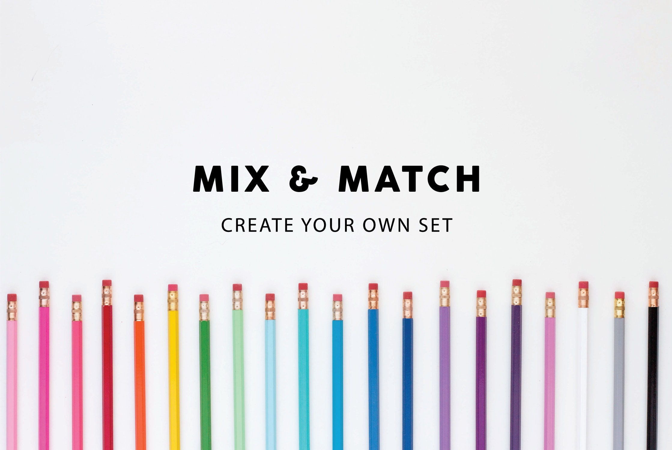 Mix and Match Pencil Set. Set of Pencils. Custom Pencils. - Etsy Canada