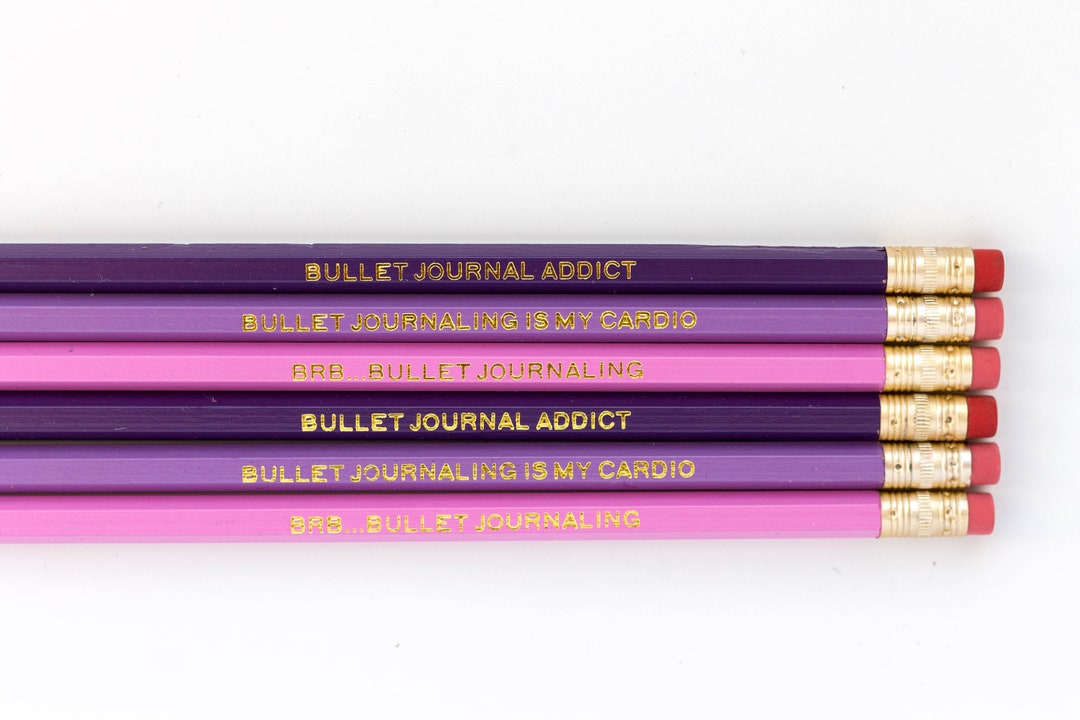 Bullet Journal Accessories. Bullet Journal Pencils. Bullet - Etsy