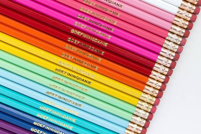 Custom Logo Pencils: Personalized Business Branding Gift - Etsy